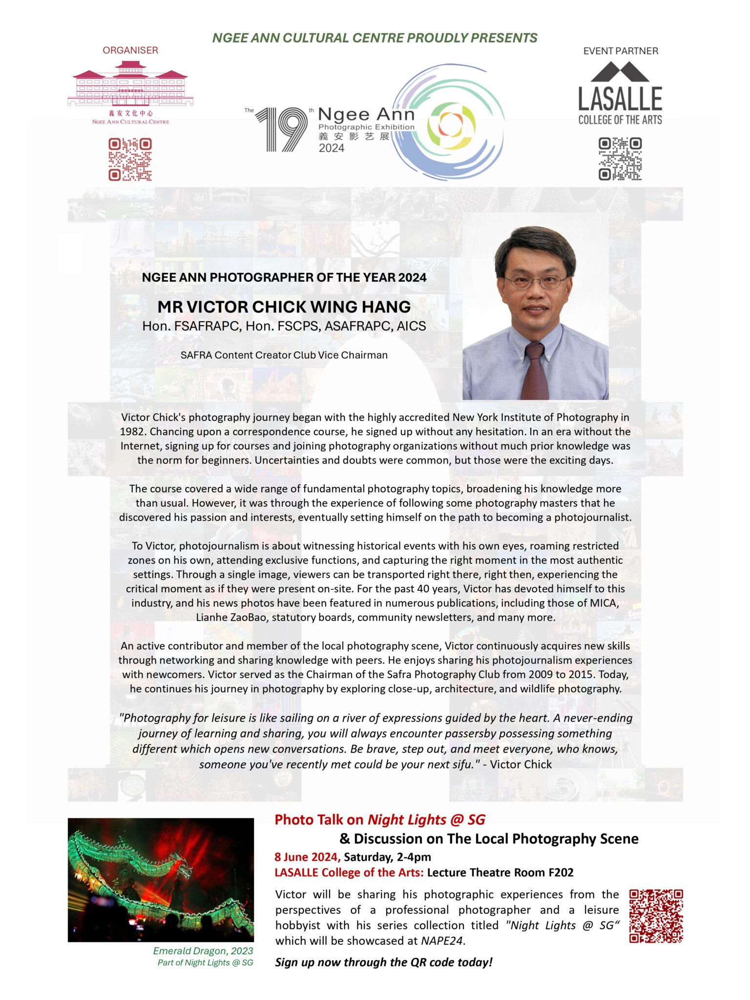 The 19th Ngee Ann Photographic Exhibition 2024